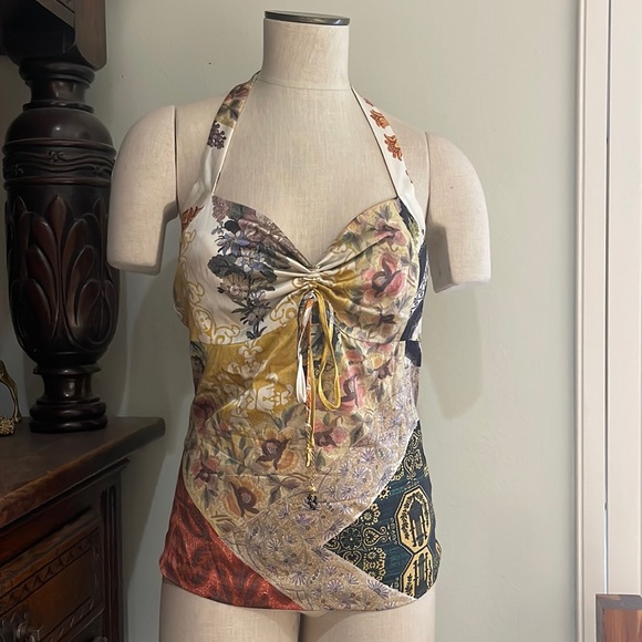 Roberto Cavalli | Tops | Gorgeous Silk Roberto Cavalli Sz 44 Made In ...